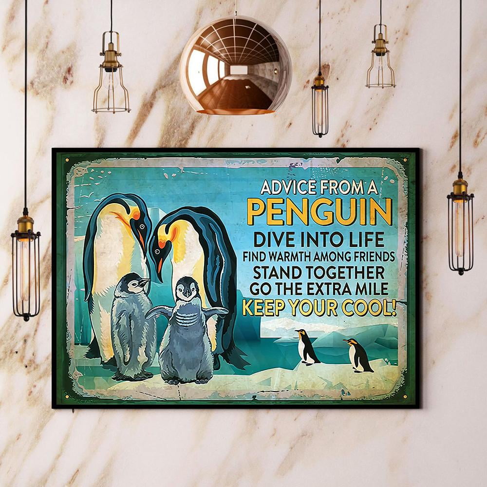 Advice From A Penguin Keep Your Cool Paper Poster No Frame Matte Wall ...