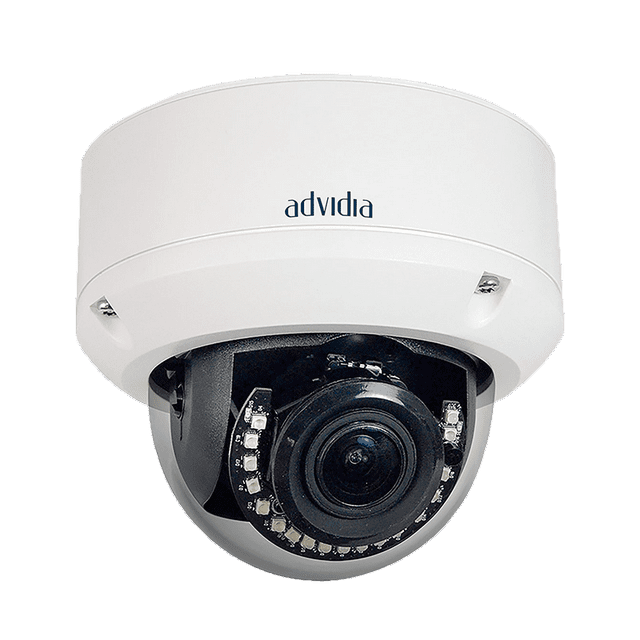 Advidia B-57-V-2 H.265 5MP WDR Network IR Fixed Dome Camera 5x Zoom ...