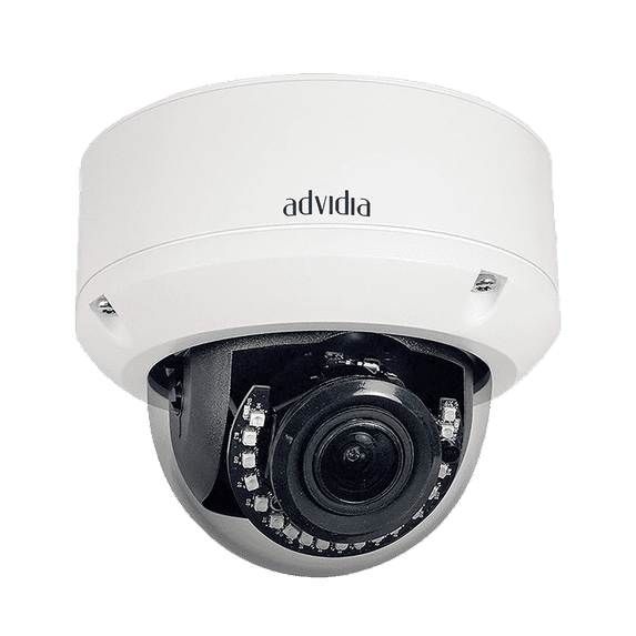 Advidia B-57-V-2 H.265 5MP WDR Network IR Fixed Dome Camera 5x Zoom ...