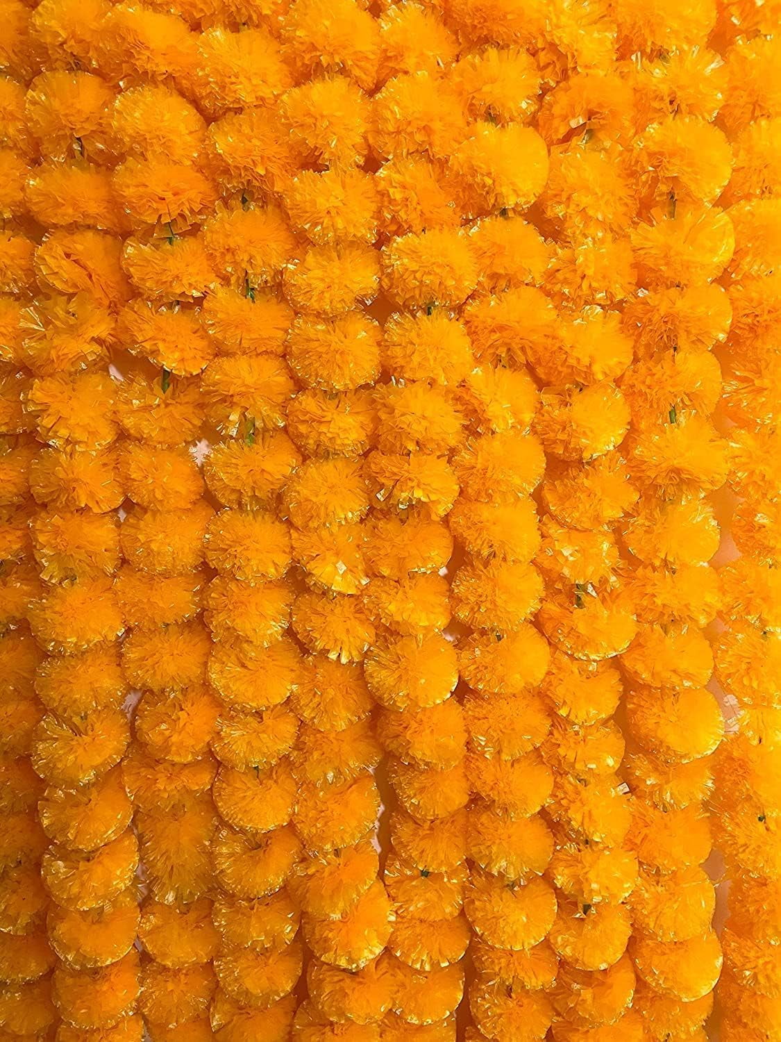 Advik Enterprises Marigold Flowers Garlands for Festive Pooja Wedding ...