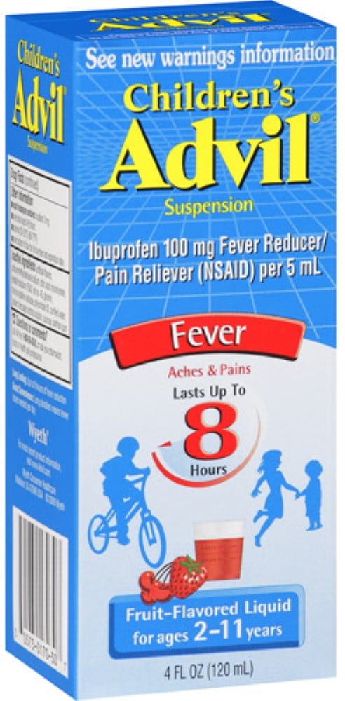 Advil Children's Suspension, Fruit Flavored 4 oz (Pack of 2) - Walmart.com