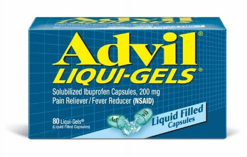 Advil Pain Relief - Liquid Gels (Pack of 8) - Walmart.com