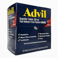 Advil: Pain Reliever/Fever Reducer, Ibuprofen 200mg, 50 Packets of 2 ...