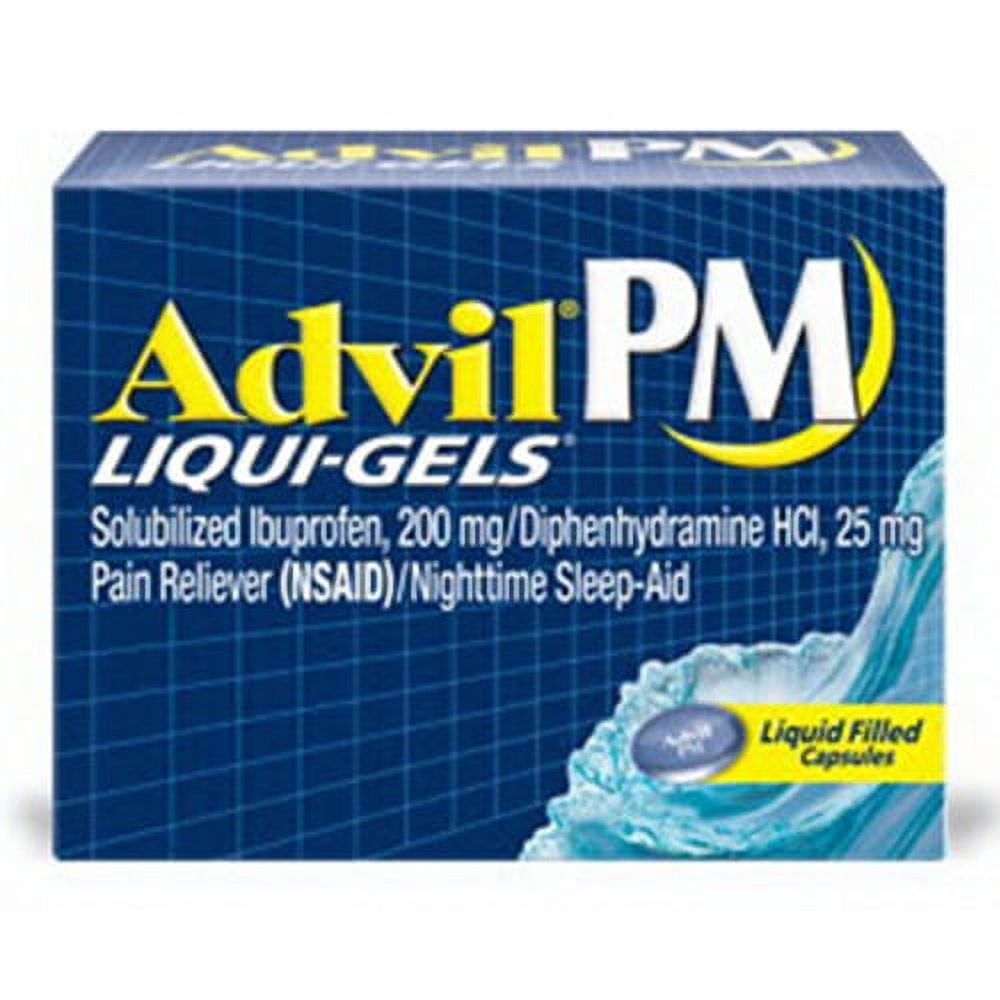 Advil Pm Liqui-Gels, Liquid Filled Caplets - 40 Ea - Walmart.com