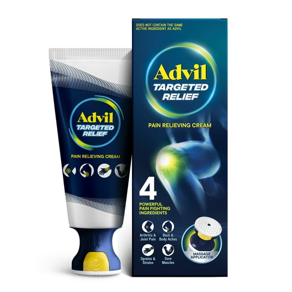 Advil Pain Relief Cream with Massage Applicator, Up to 8 Hours, 2.5 oz ...