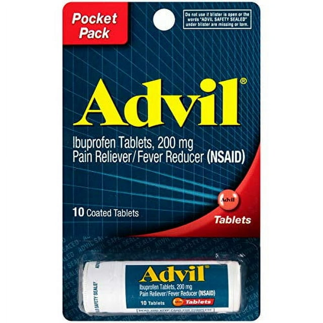 Advil Vial 10 Tablets (Pack of 3) - Walmart.com