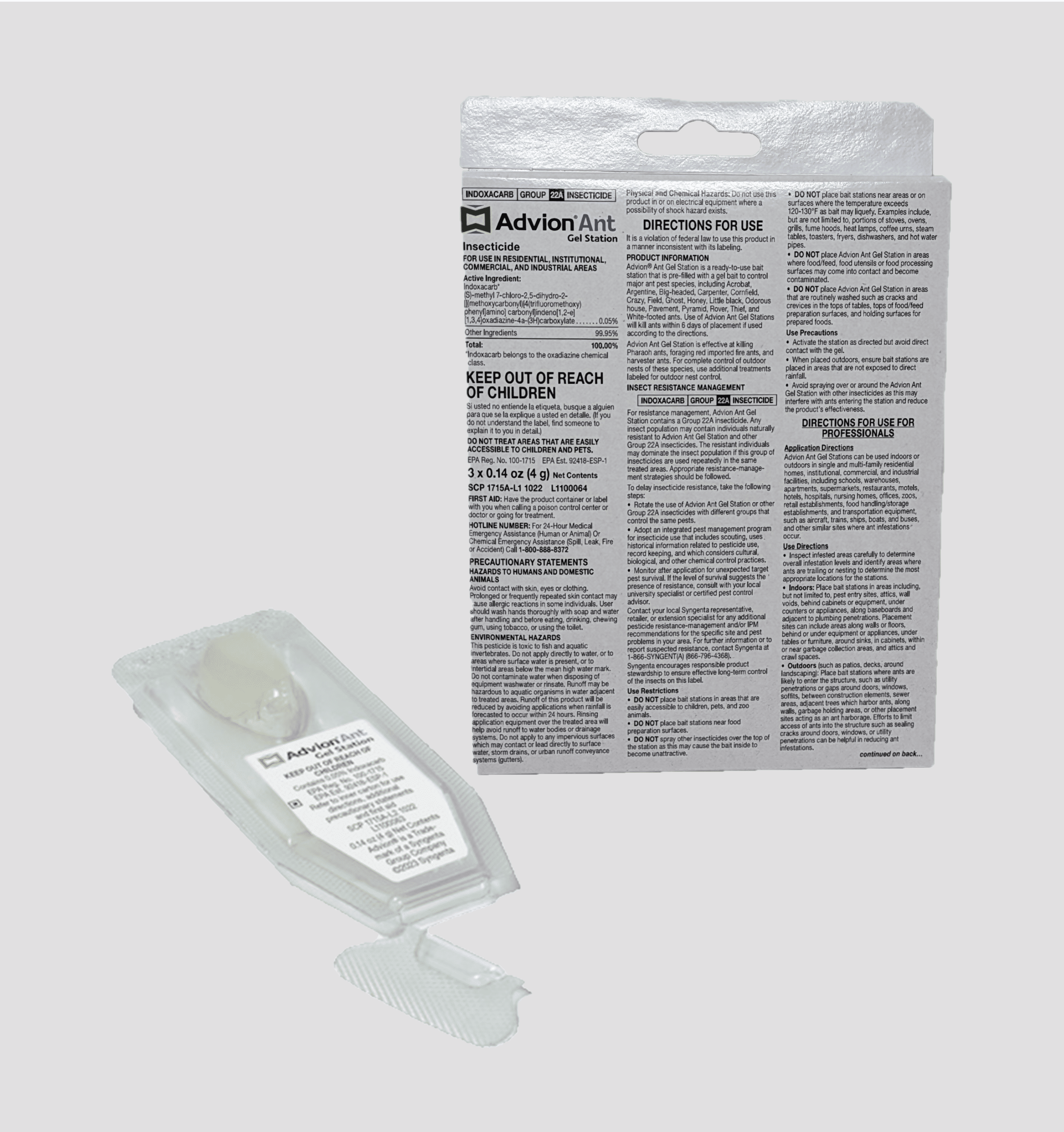 Advion Ant Gel Stations, 3 x 4g Bait Stations, Colony Control with ...