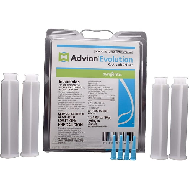 Advion Evolution Roach Killing Cockroach Gel Bait - Multi Use, 4 Tubes ...