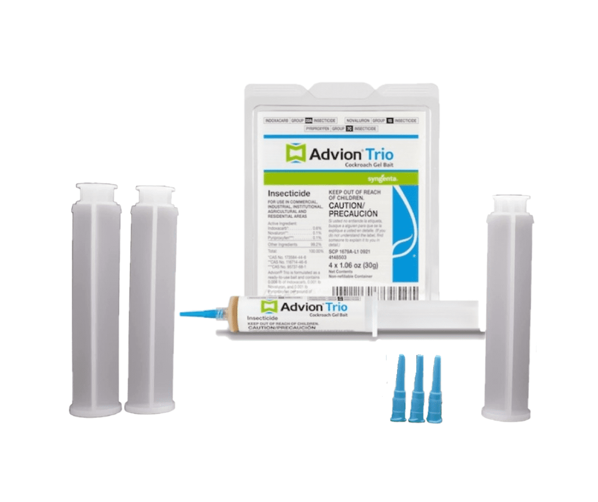 Advion Trio Cockroach Gel Bait - 1 Pack (4 Plunges, 4 Syringes, 4 x 30g ...
