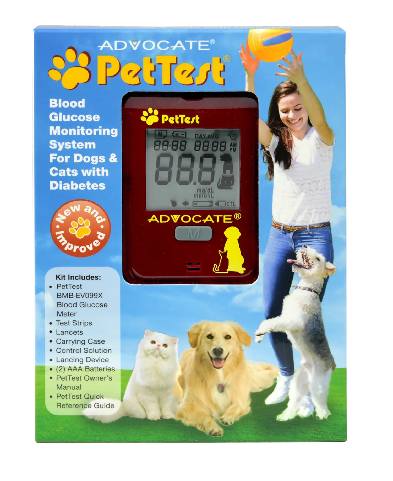 Advocate PetTest Meter Kit Box - Walmart.com