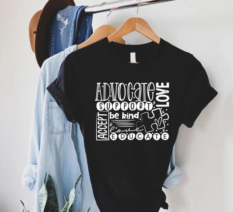 Advocate Shirt, Advocate Support Accept Shirt, Autism Awareness Shirt ...