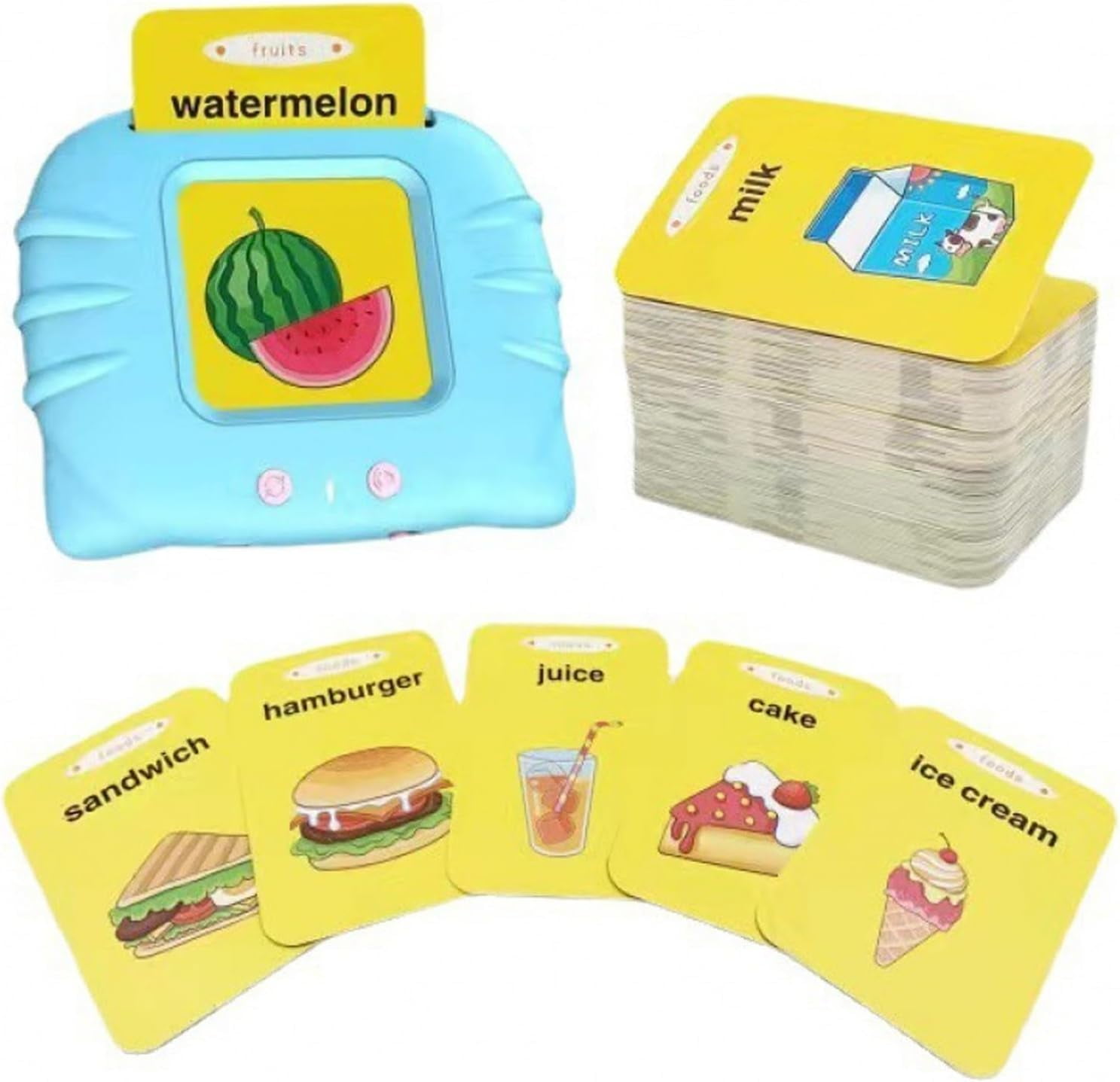 Advocatey Flash Card Reader, Talking Flash Cards Educational Toys, 224 Sight Words Pocket Speech ...