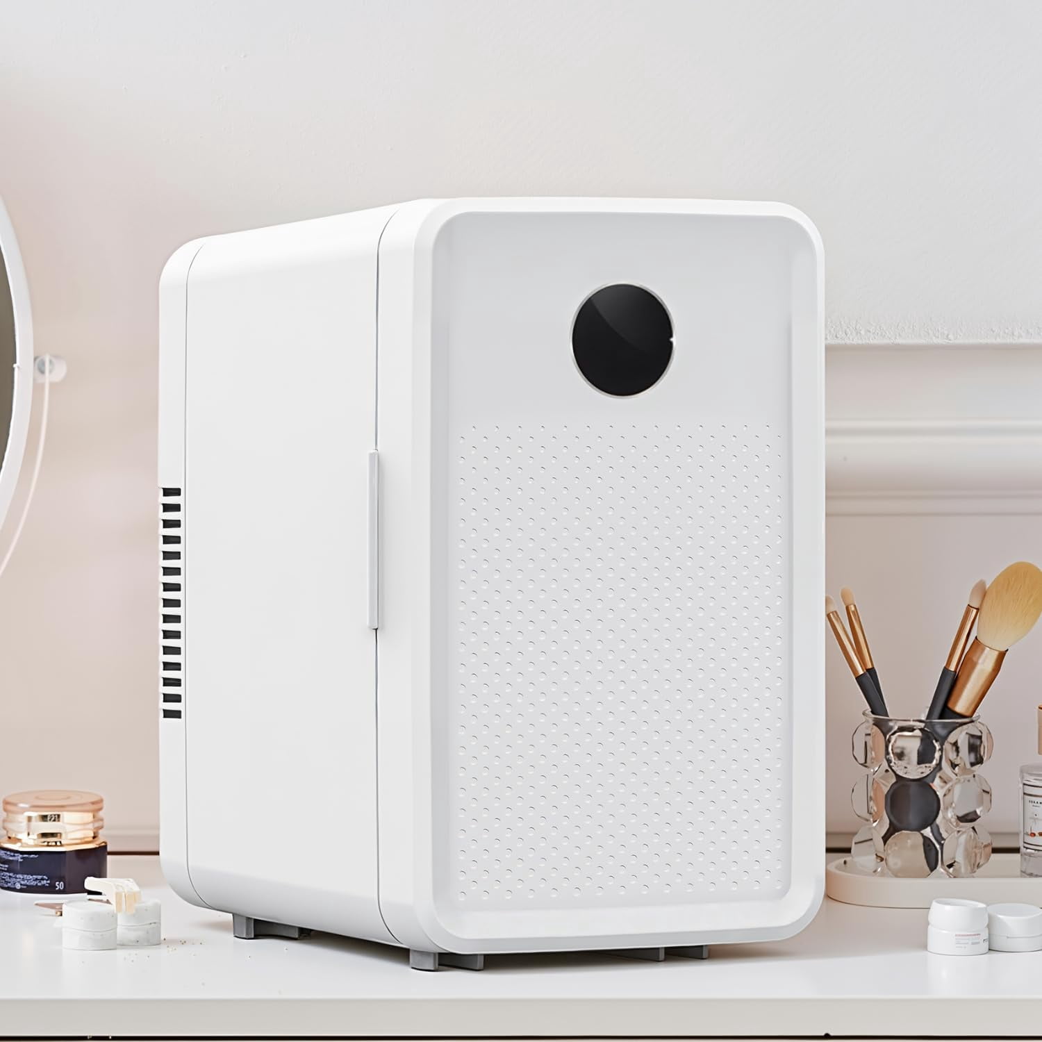 Advwin 12L Mini Fridge for Bedroom, Small Skincare Refrigerator Cooler ...