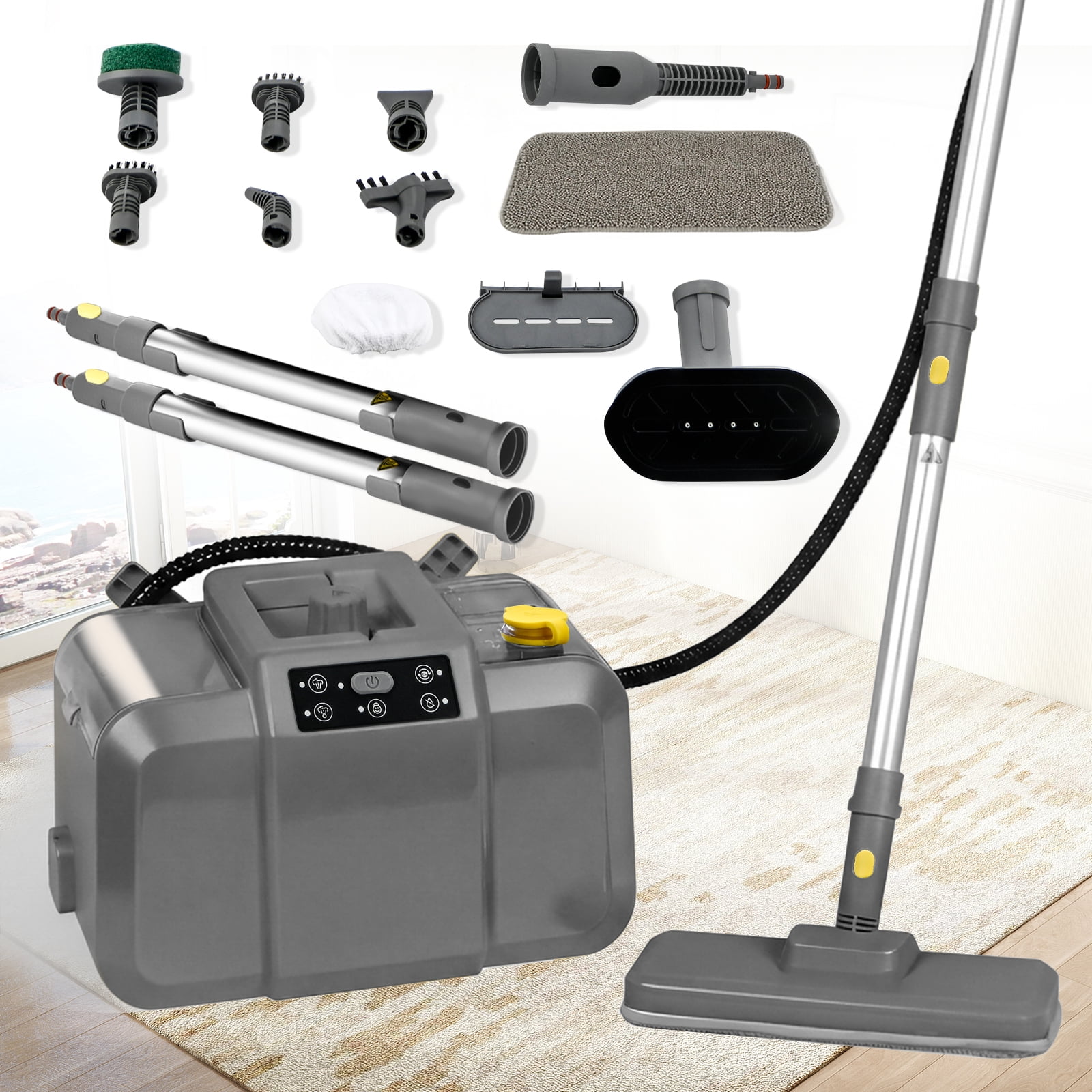 Advwin 1800W Steam Cleaner,70PSI Steamer with Continuous Steam ...