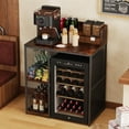 Advwin 4-Tier Mini Fridge & Microwave Oven Stand, Adjustable Kitchen ...