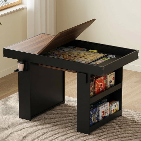 advwin, Board Game Table, Black, 47.2