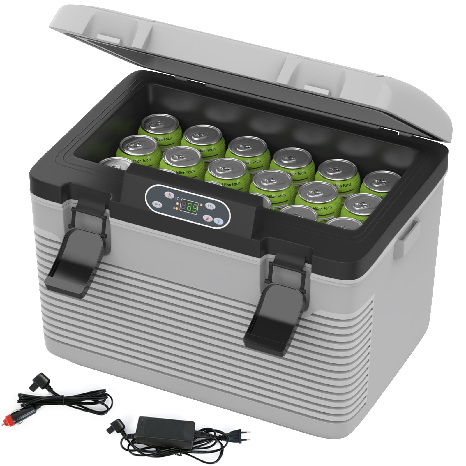 Advwin Car Refrigerator,21QT/20L Portable Electric Car Cooler with 12 ...