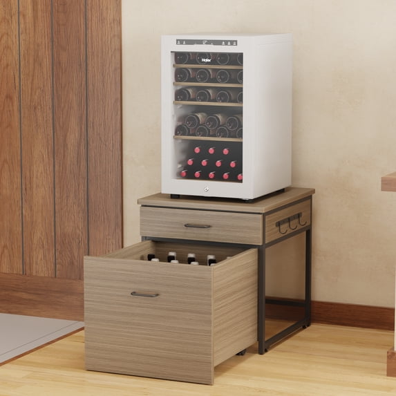 Advwin Heavy Duty Mini Fridge Stand with Storage, Mini Refrigerator ...