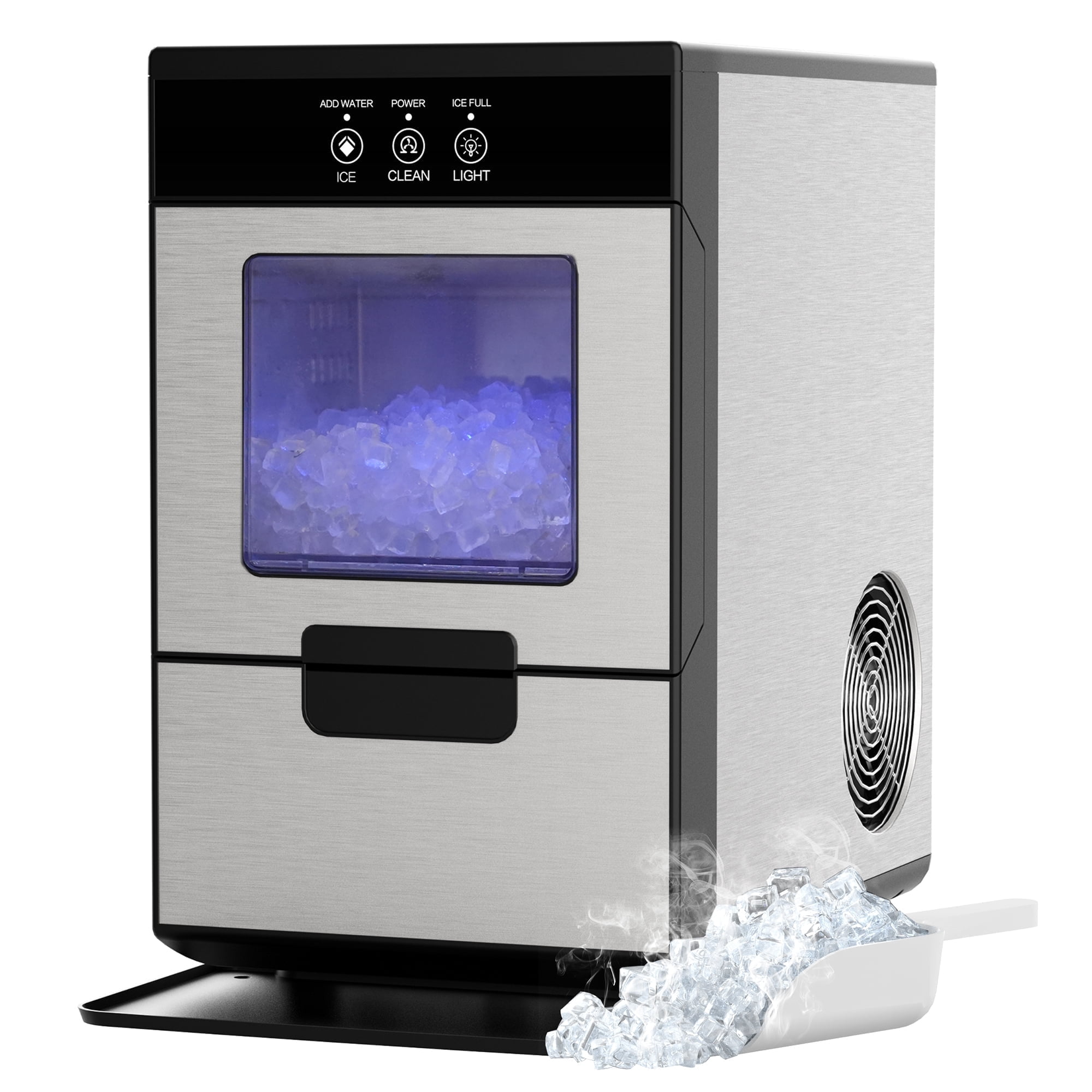 Advwin Nugget Ice Maker Countertop, 44Lbs Self-Cleaning Ice Machine ...