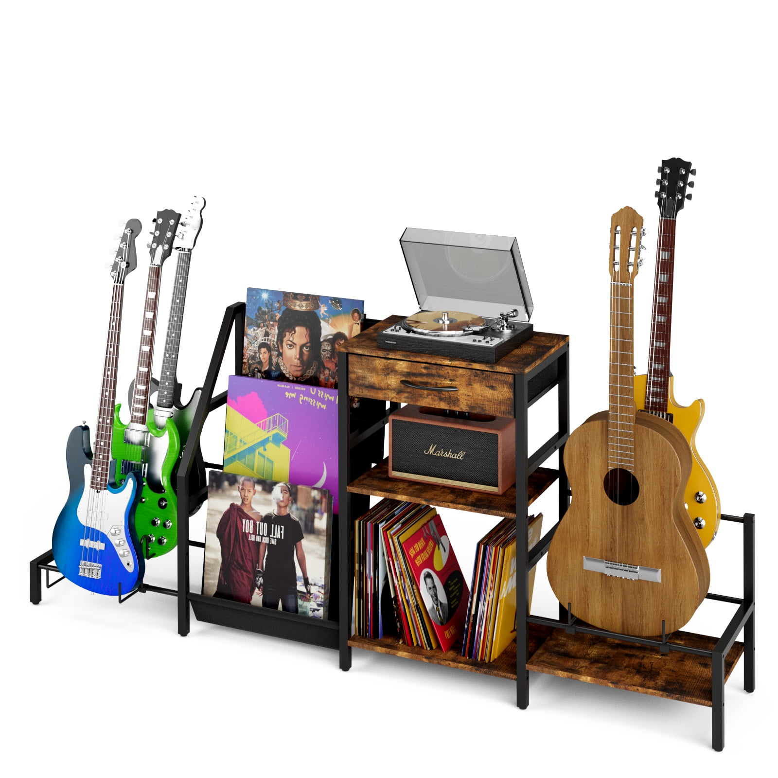 Advwin Guitar Stand for Acoustic, Electric & Bass, Adjustable Guitar ...