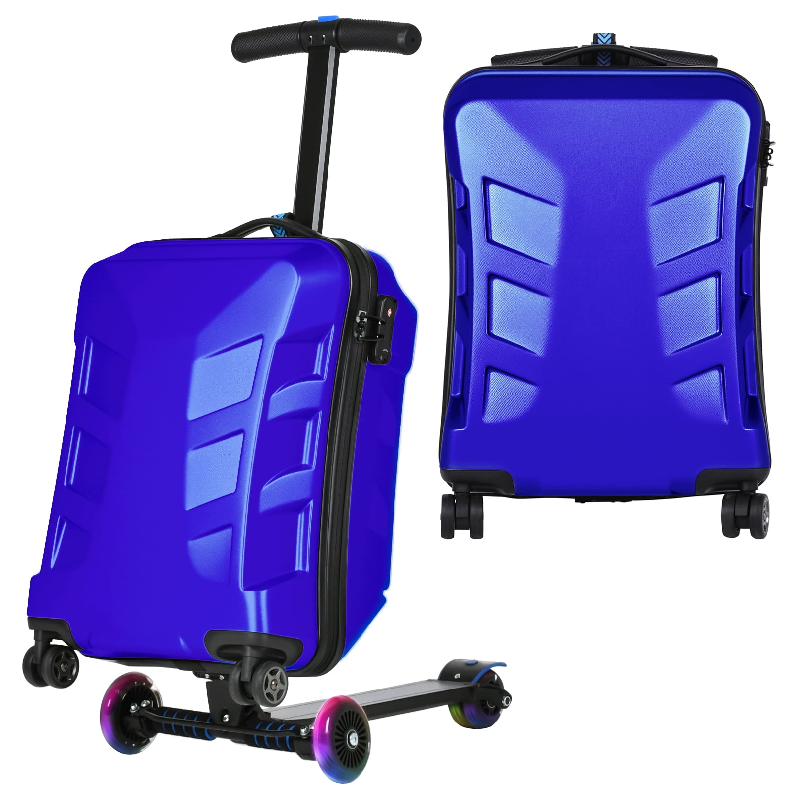 Advwin Scooter Suitcase for Kids & Adults, 3-D Hardshell Ride On ...