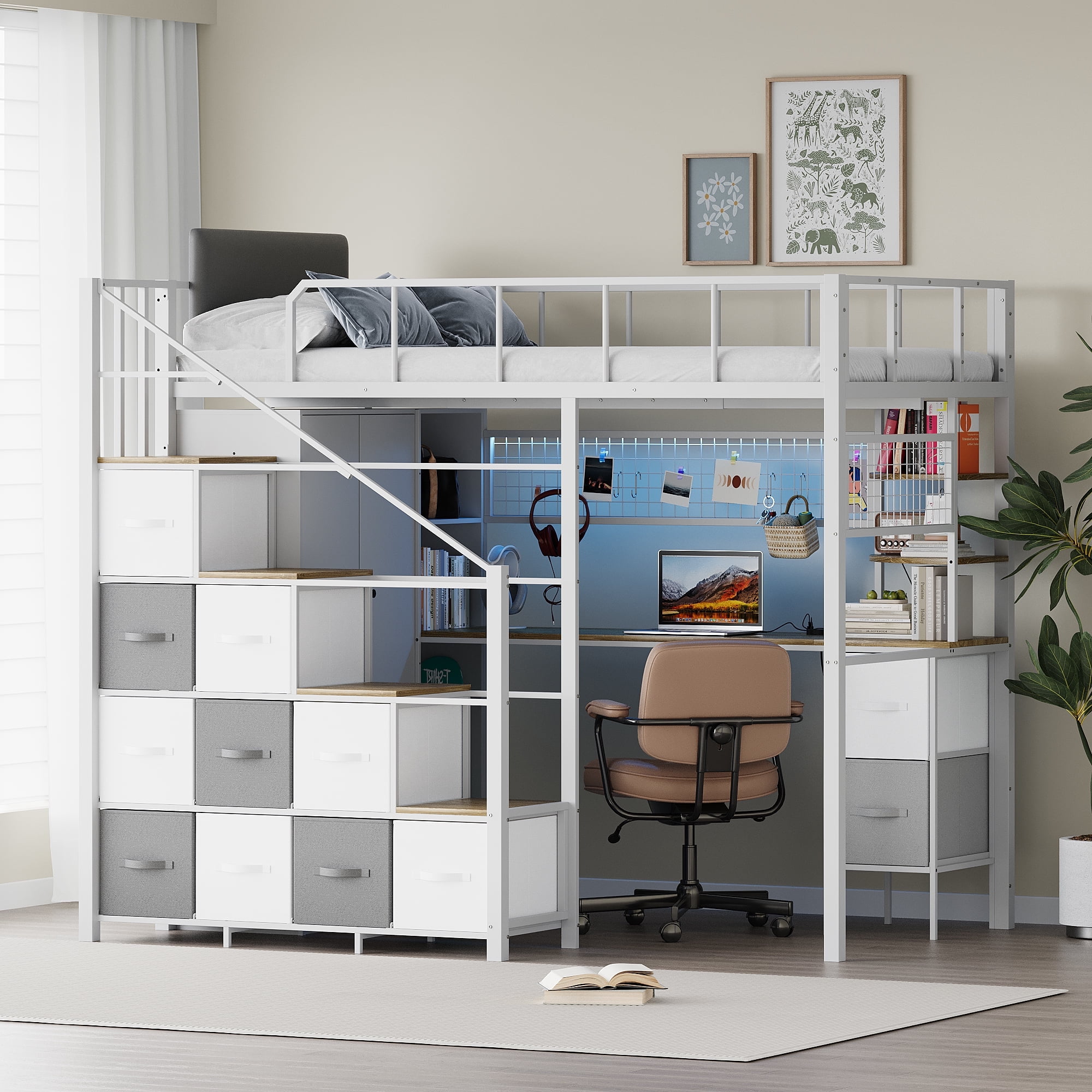 Loft Bed With Desk And Closet