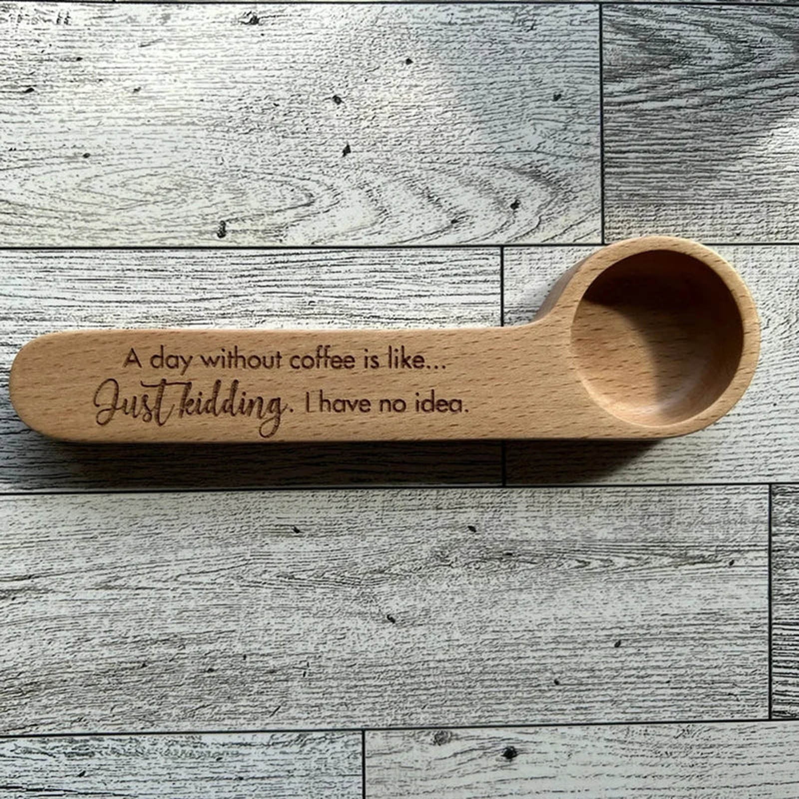 Adzgya Coffee Scoop | Unique Bag Clip For Coffee Lovers Wooden Coffee ...