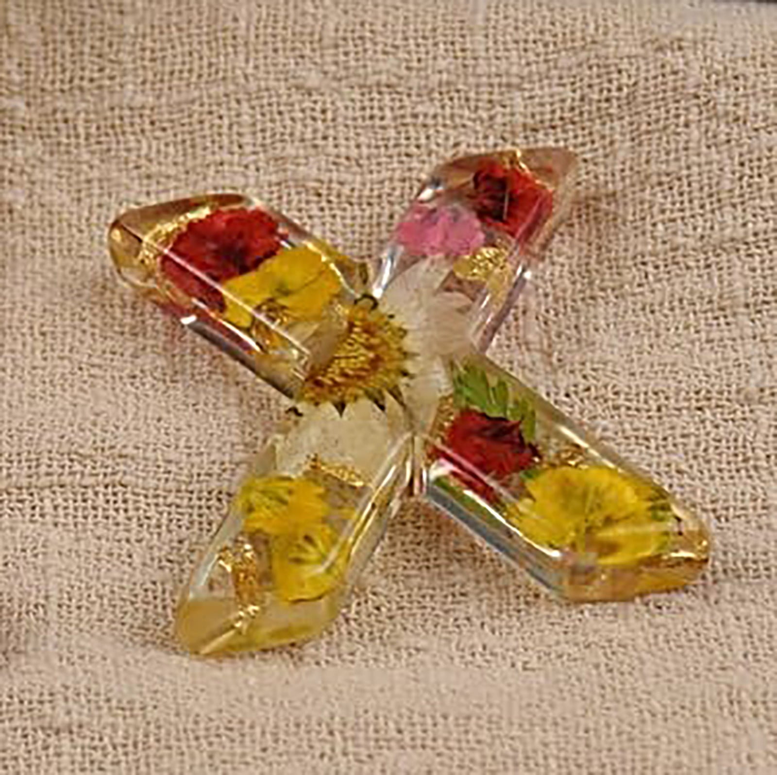 Adzgya Night Lights Dried Flower Letters Night Light Floral Resin Night ...