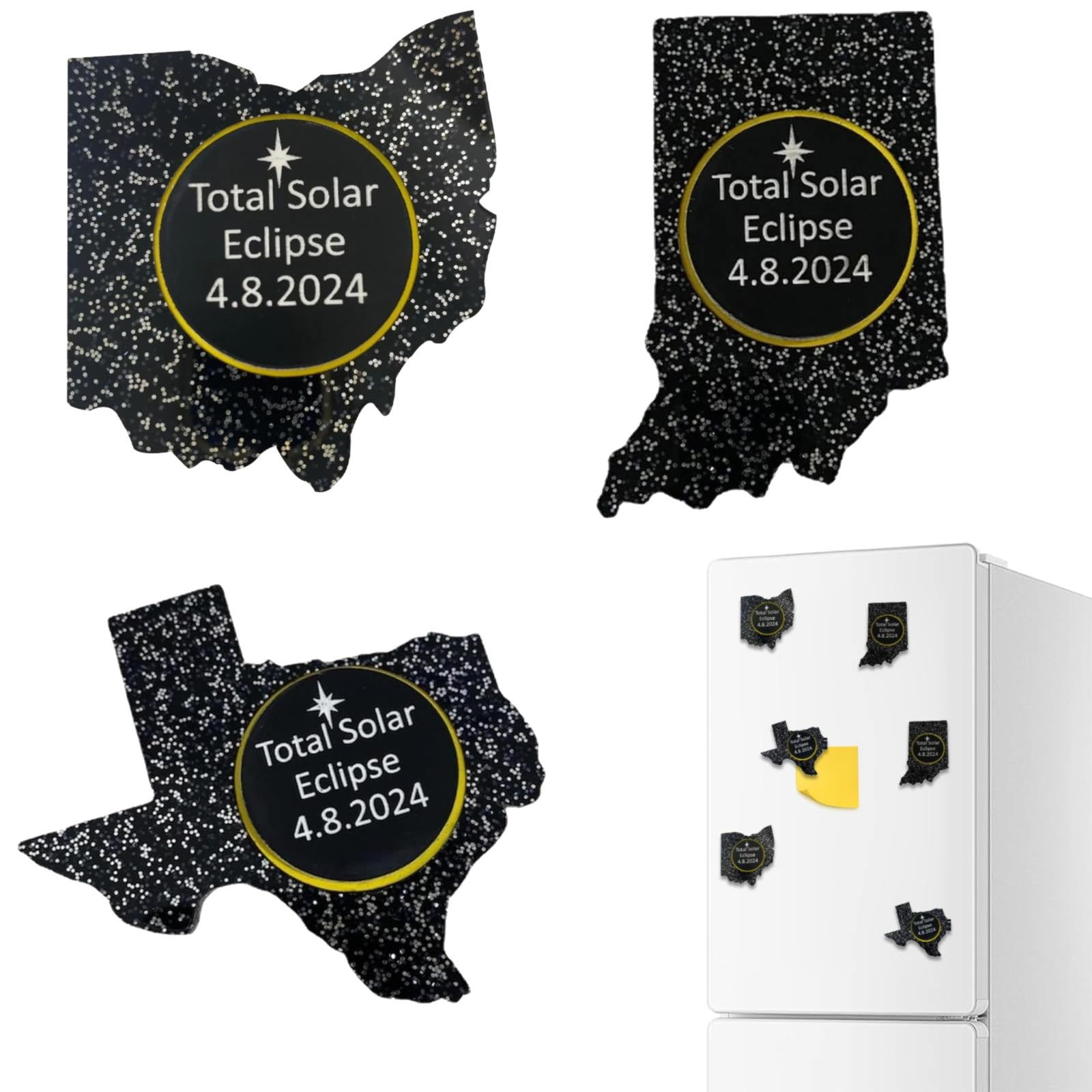 Adzgya Wall stickers Magnet 2024 Total Solar 2024 Refrigerator Magnet ...