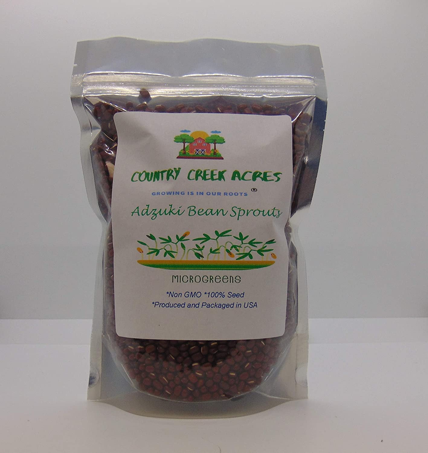 Adzuki Bean Seed, Microgreen, Sprouting, 16 OZ, Non GMO - Country Creek ...