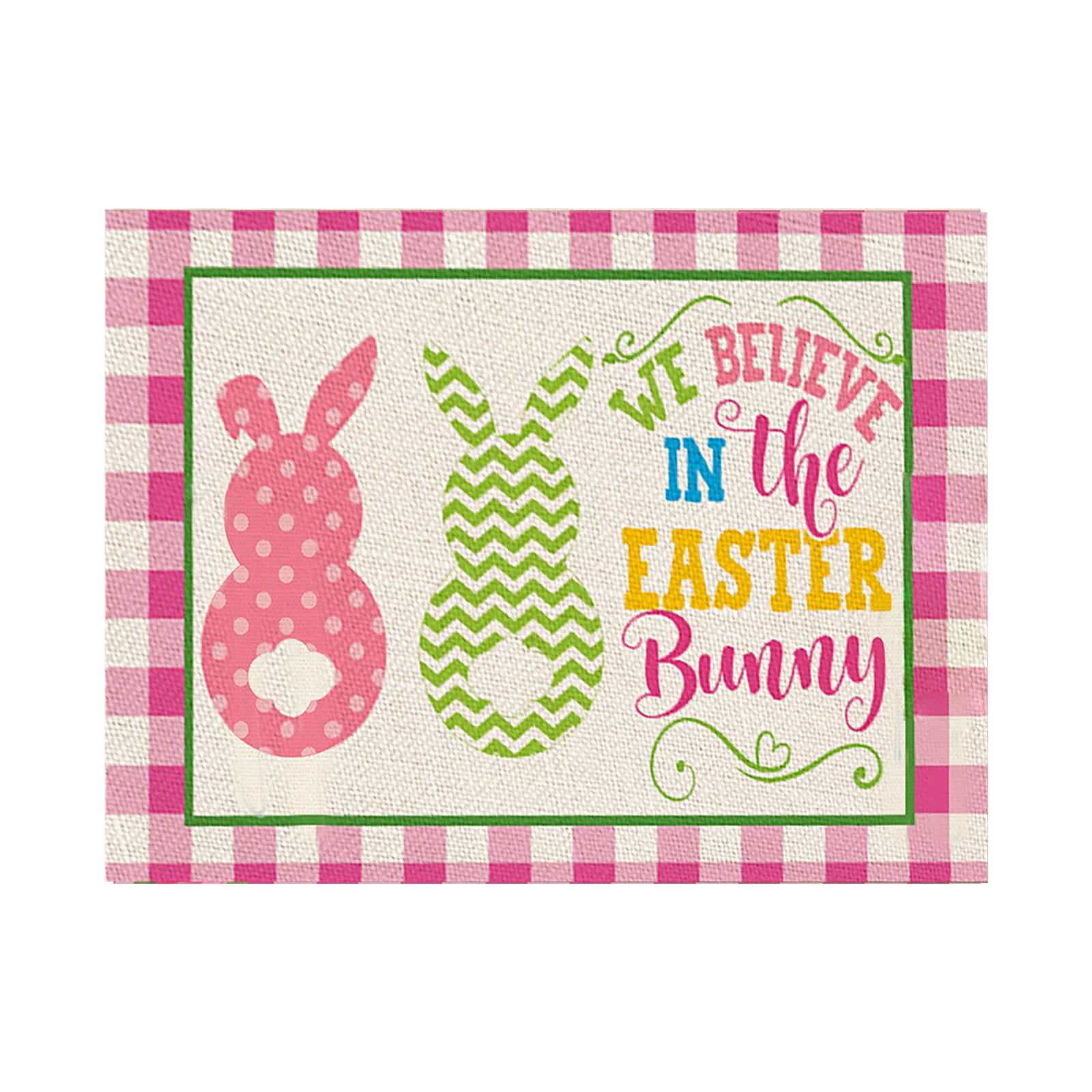 Aedtie Clearance Table Mat Easter Placemats Easter Eggs Tablemats for Dinner Table Table Mats ...