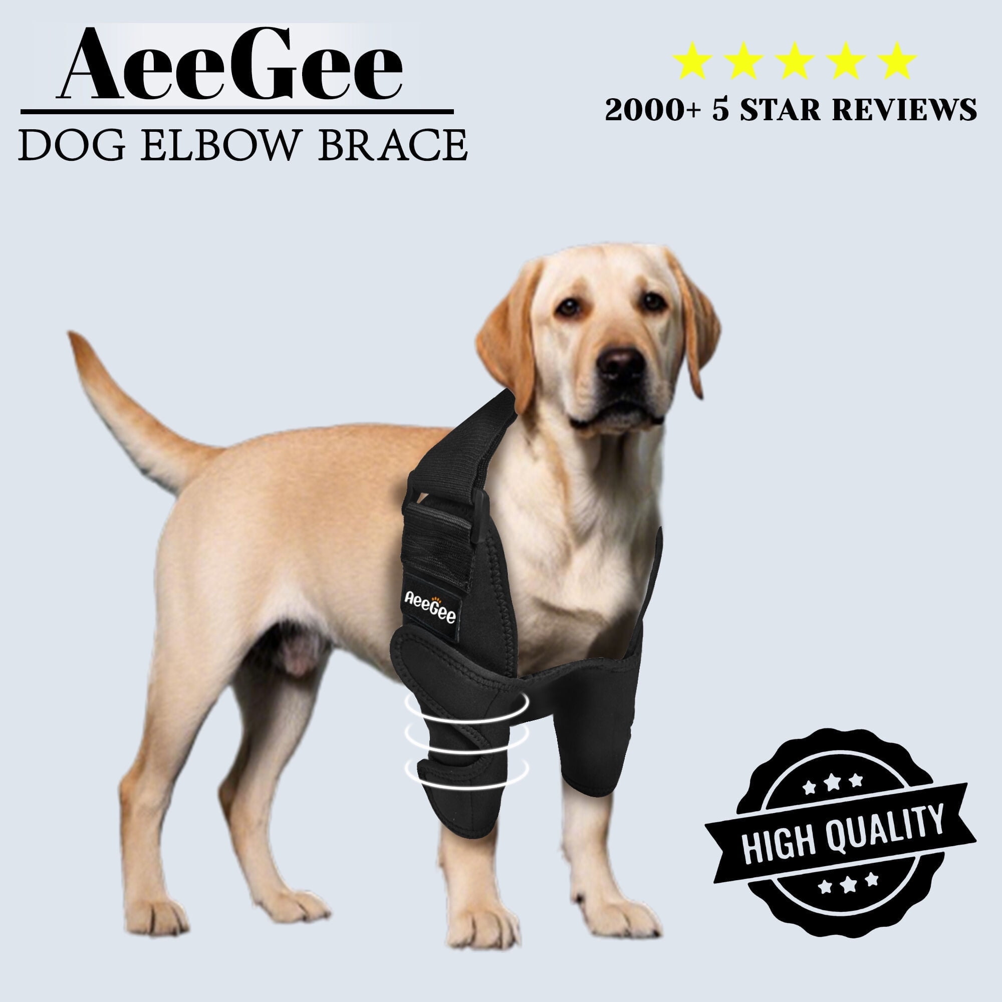 AeeGee Dog Elbow Brace Relieves Elbow Sprains, Arthritis, and ...