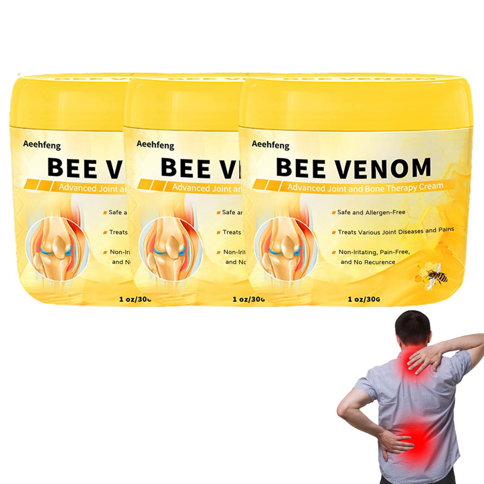 Aeehfeng Bee Liquid Joint and Cream, Advanced Bee Liquid Gel ...