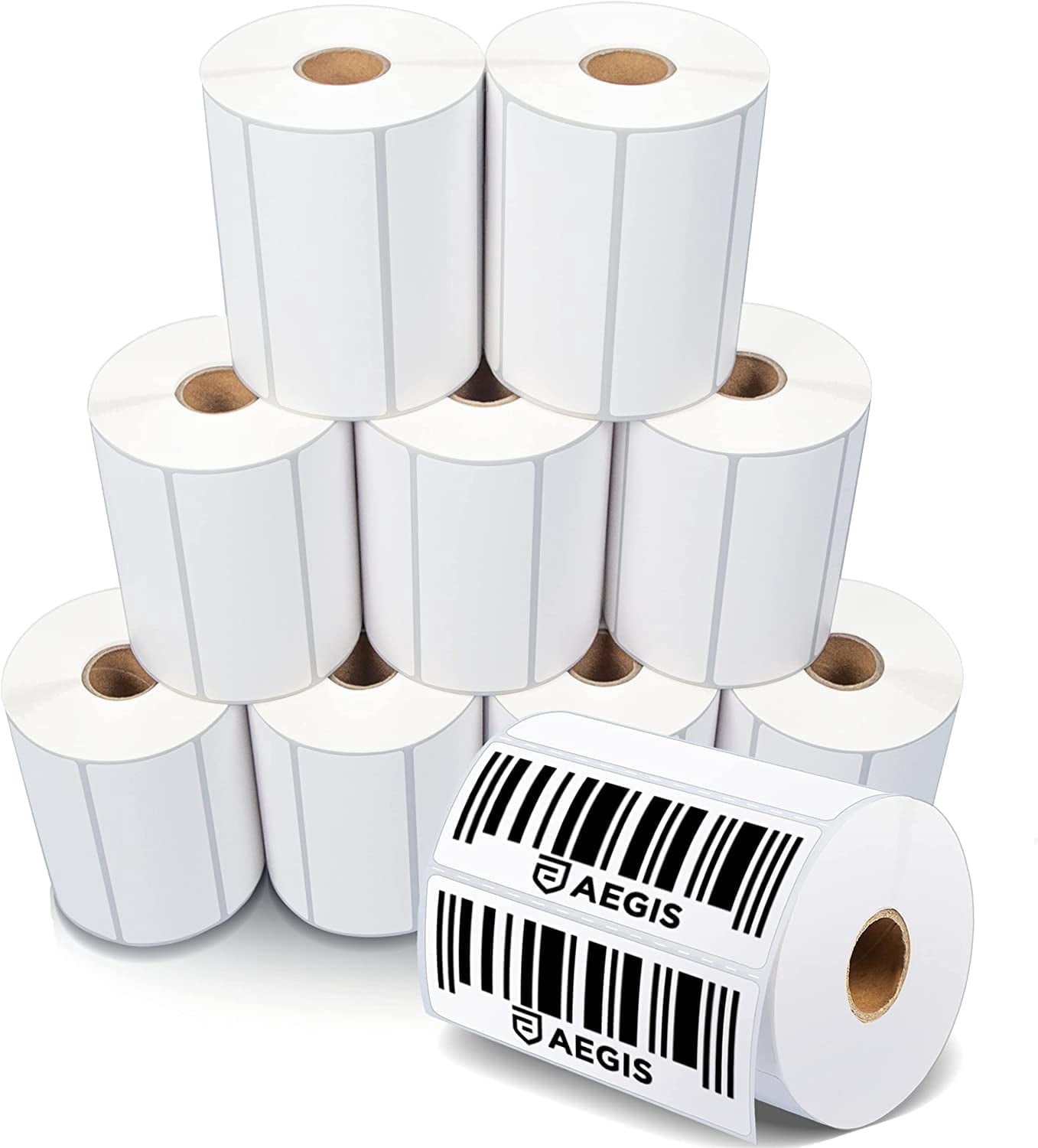 Aegis Adhesives - 4” X 1.5” Direct Thermal Labels for Printing Barcodes ...