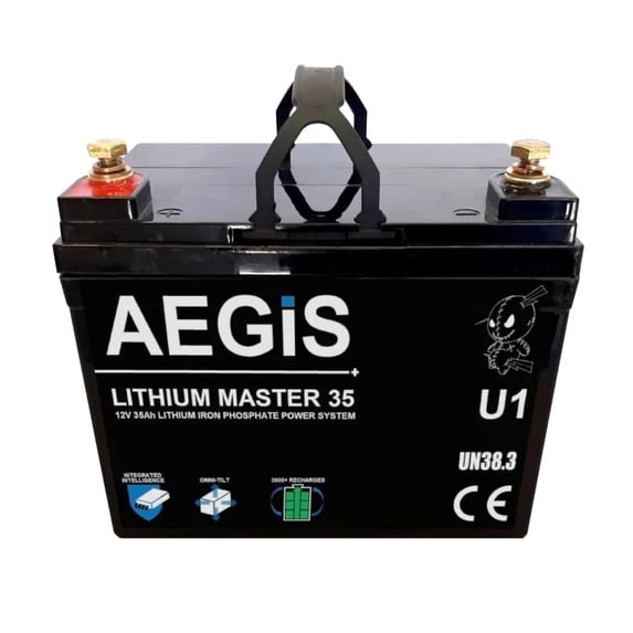 Aegis Battery 12V 35Ah Lithium Battery - LiFePO4 Lithium Iron Phosphate ...
