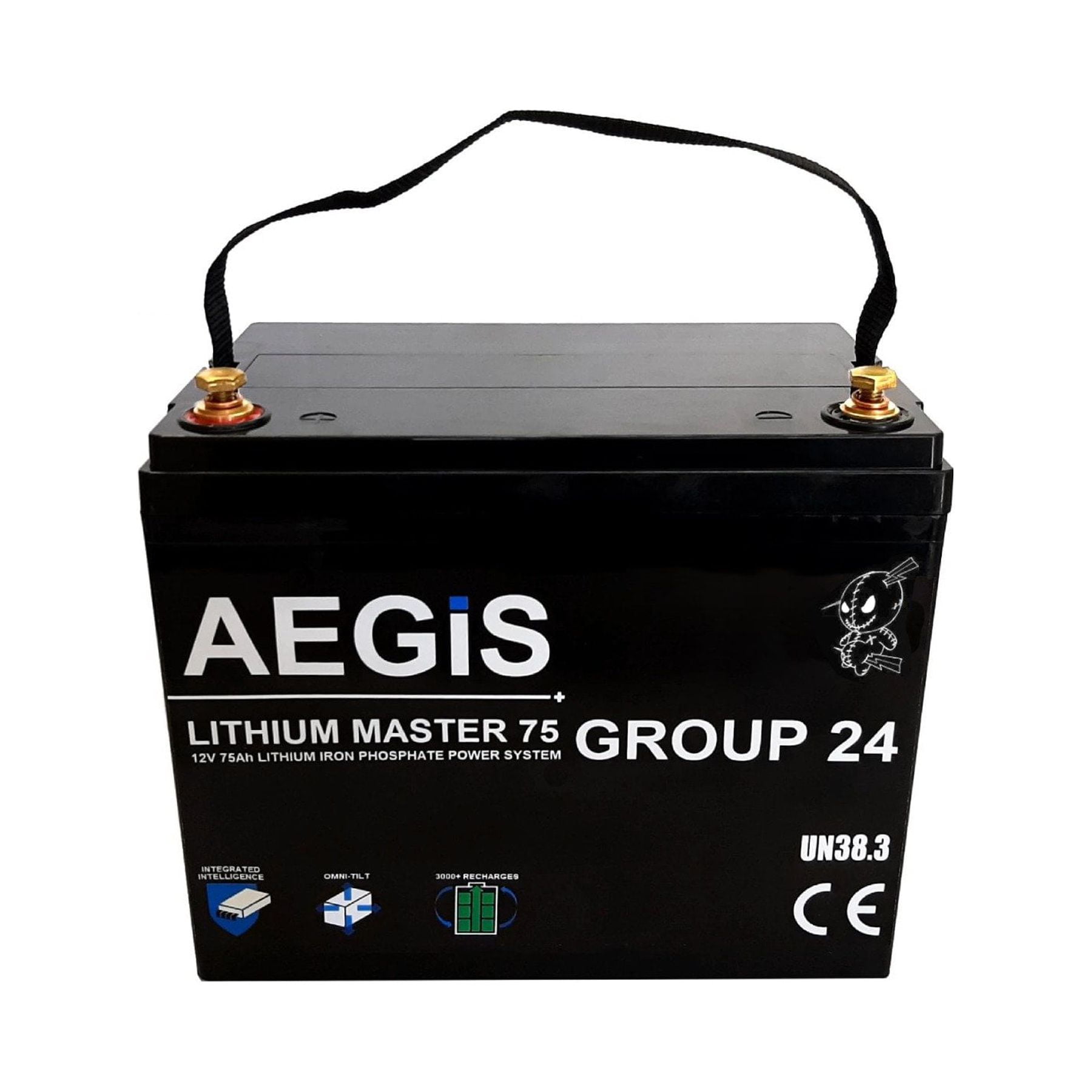 Aegis Battery 12v 75ah LiFEPO4 Battery - Deep Cycle Lithium Battery ...