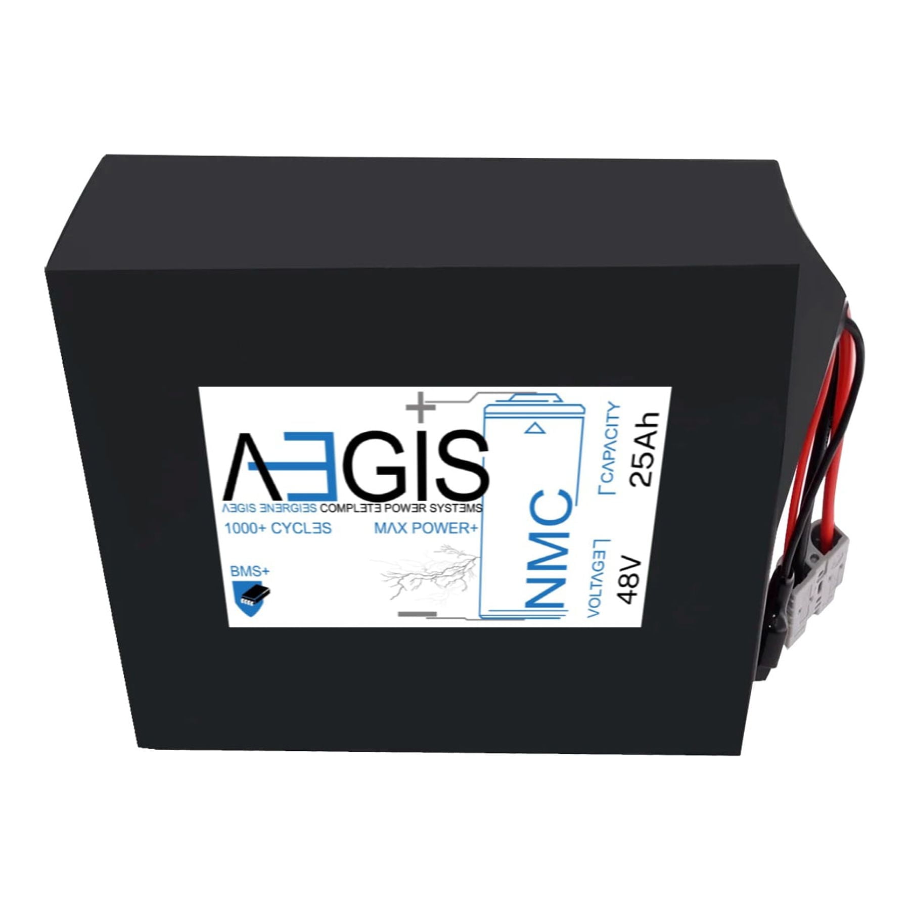 Aegis Battery 48V 25Ah Lithium Battery - NMC Deep Cycle Lithium-ion ...
