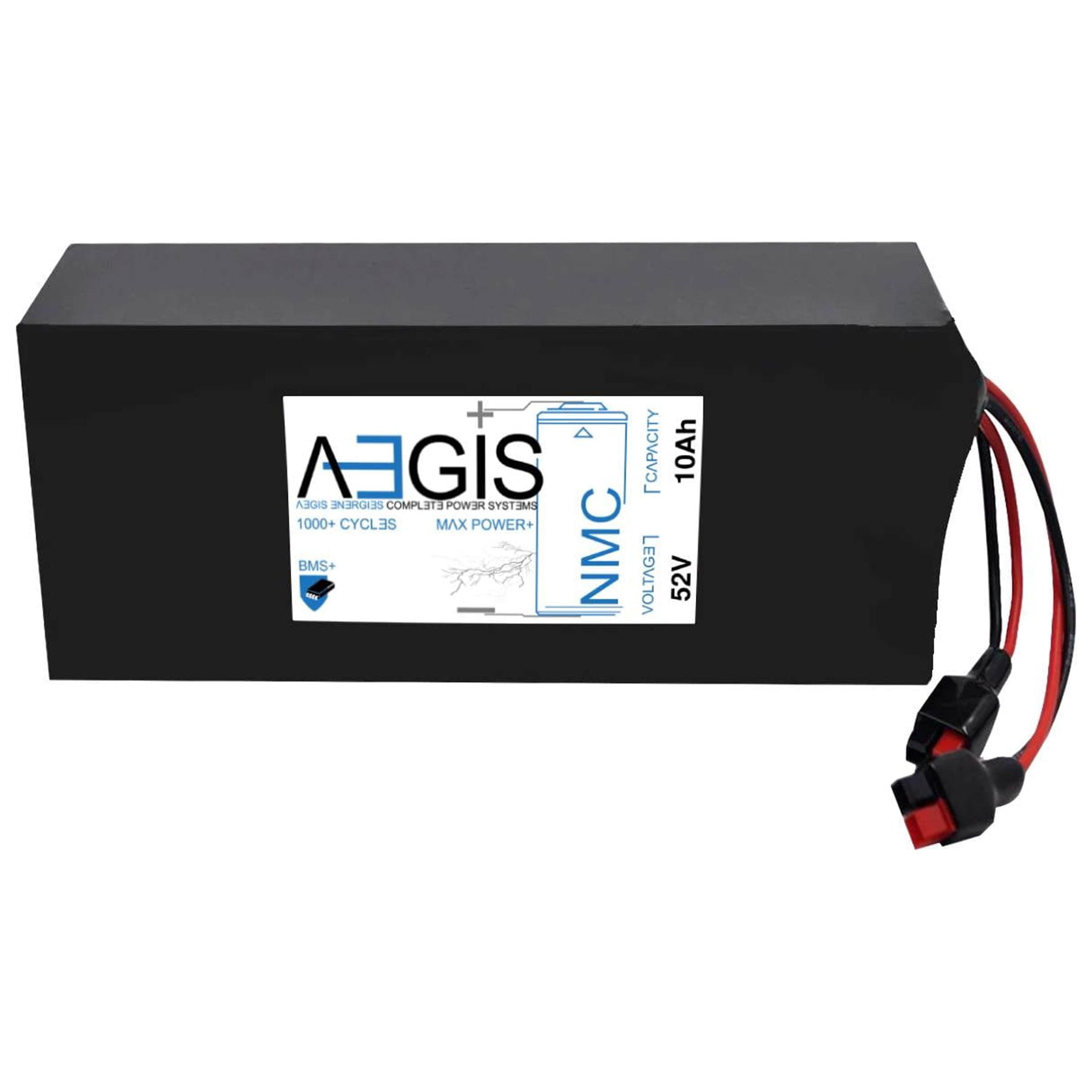 Aegis Battery 52V 10Ah Lithium Battery - NMC Deep Cycle Lithium-ion ...