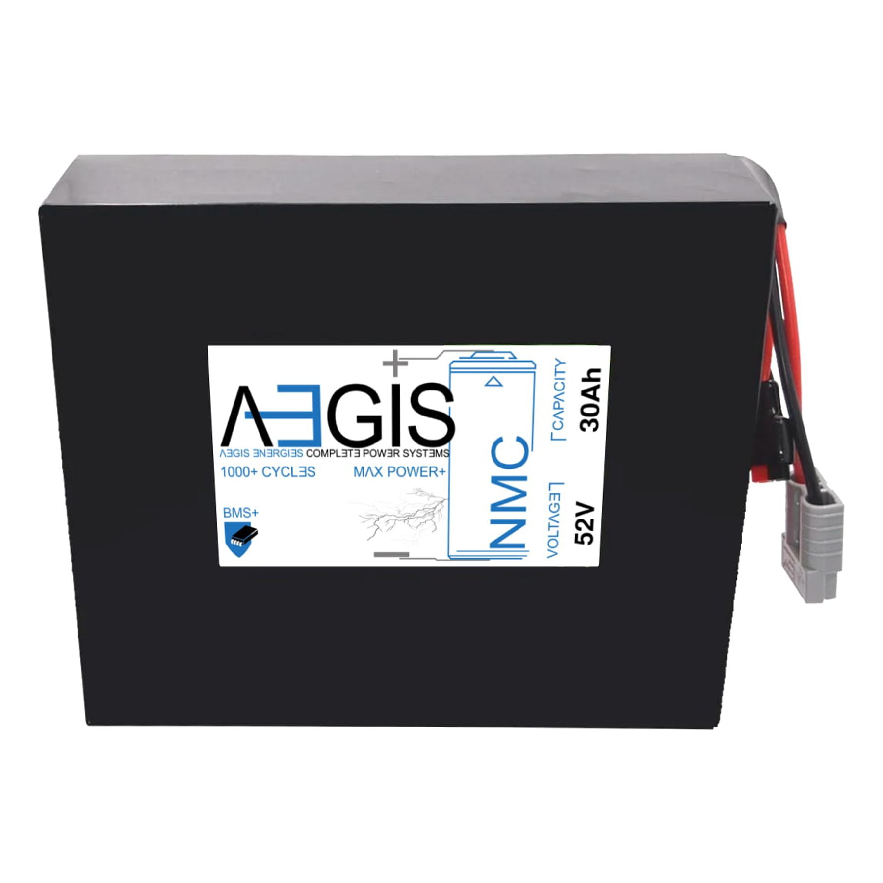 Aegis Battery 52V 30Ah Lithium Battery - NMC Deep Cycle Lithium-ion ...