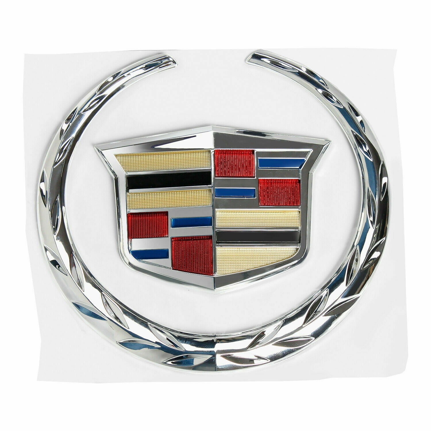 "Cadillac Car Accessories: Front Grille 6"" Emblem Hood Badge Silver ...