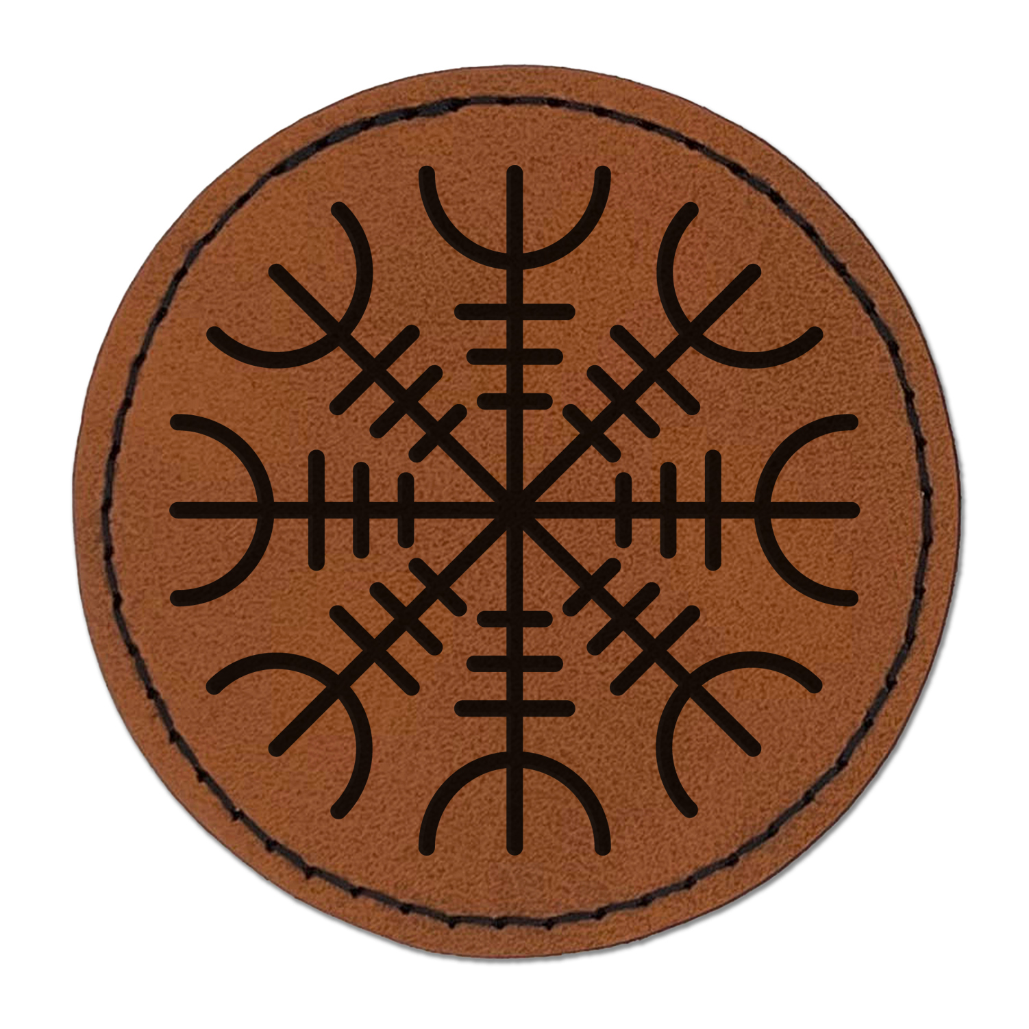 Aegishjalmur Helm of Awe Rune Viking Symbol of Protection 2.5" Faux ...