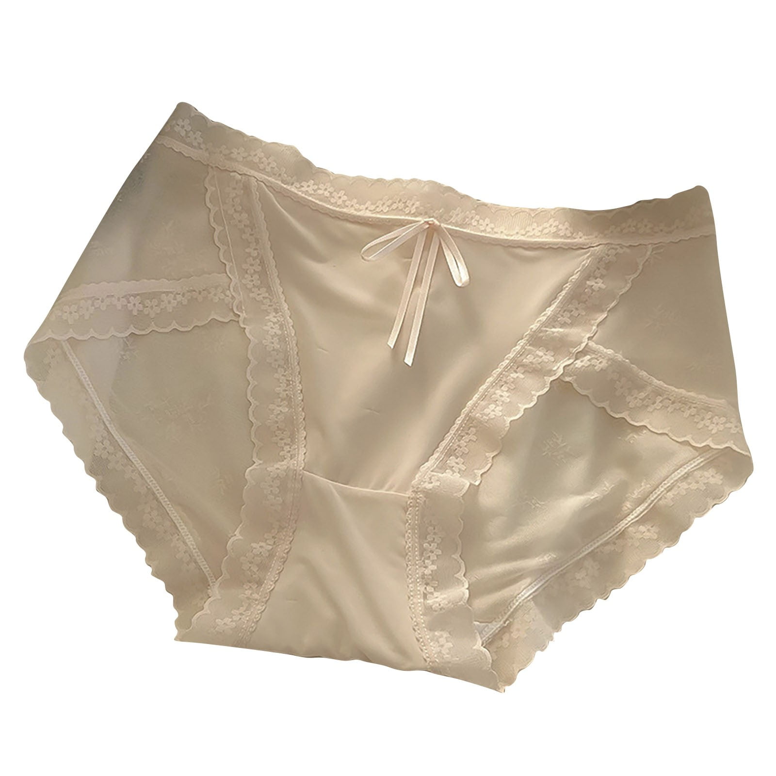 Aeguzox Cotton Underwear for Women Mid Waist Solid Elastic Fashion ...