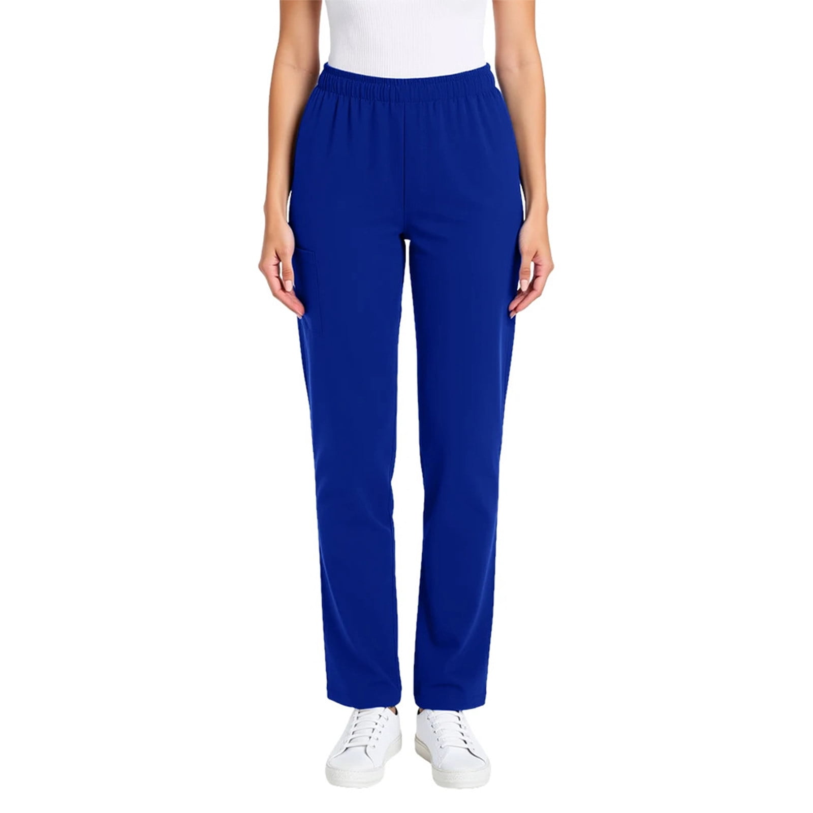 Aeguzox Linen Pants Women Minimal Comfort with Elastic Waist and Side ...