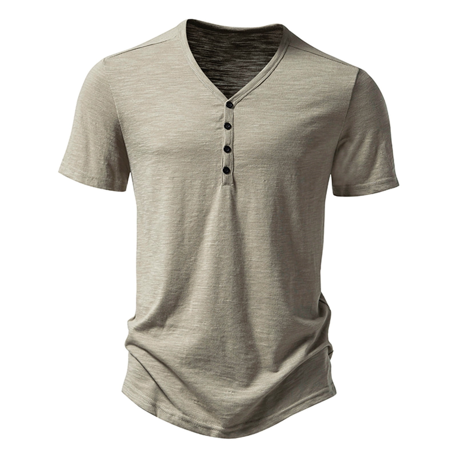 Aeguzox Men's T-shirts Elegant Solid Color Round Neck Casual Form,Sizes ...