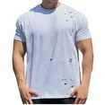 Aeguzox Men's T-shirts Perforated Breathable Round Neck Sport Style ...