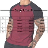 Aeguzox Men's T-shirts Quarter Button Raglan Crew Neck Basic Casual Cut ...