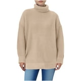 Aeguzox Sweaters for Women Oversized Boxy Silhouette Chunky Ribbed ...