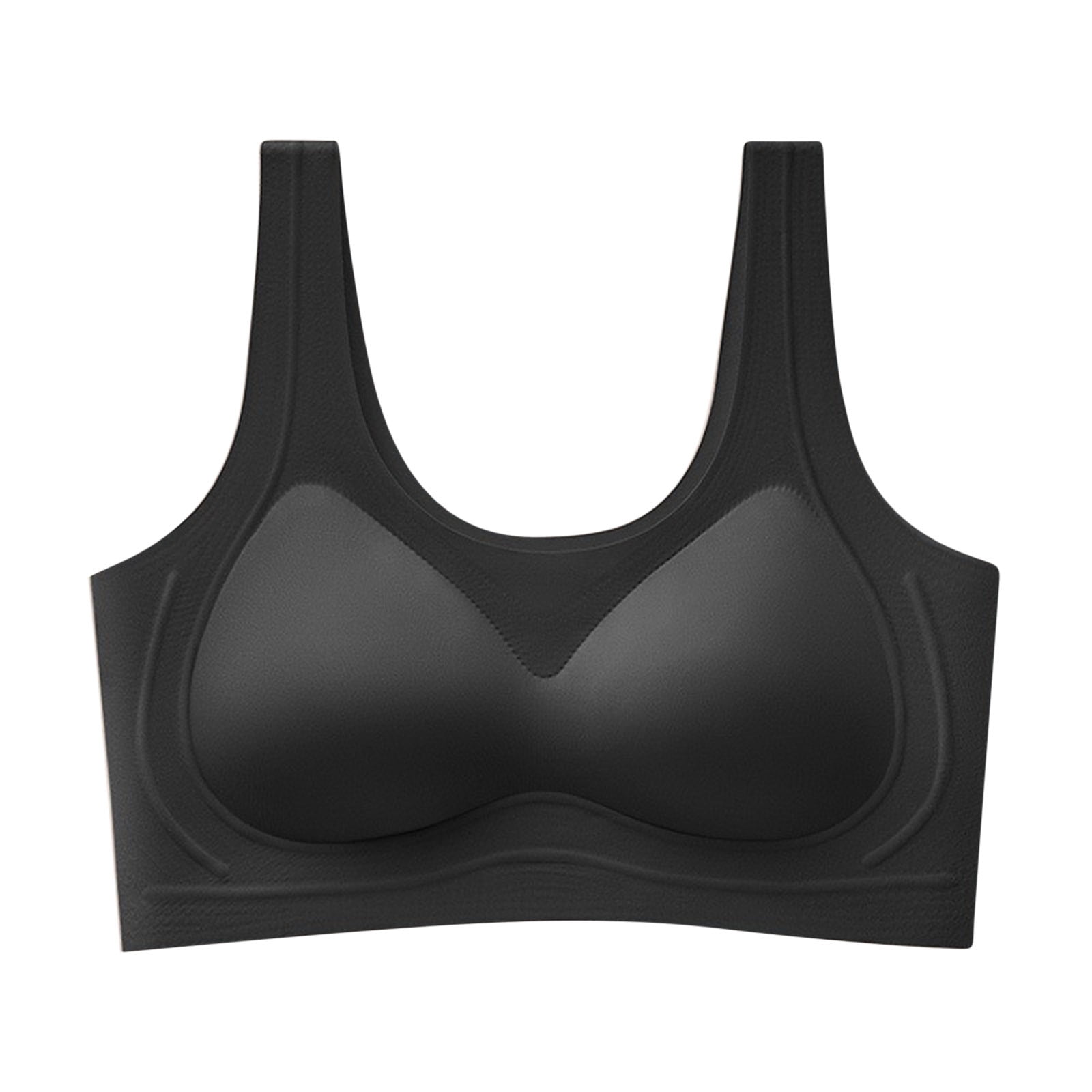 Aeguzox Womens Bras Silky-Smooth Wirefree Lace Support Plus Size ...