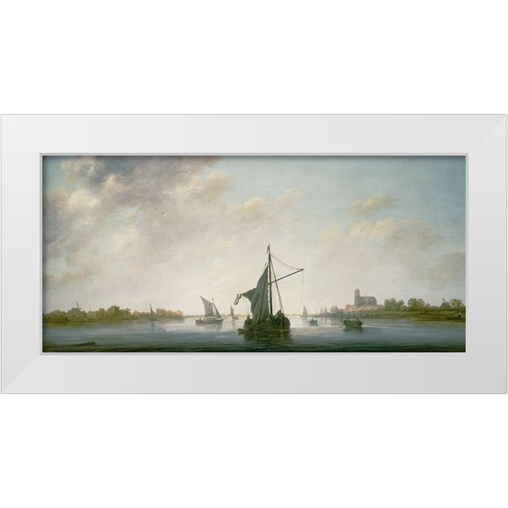 Cuyp, Aelbert 24x13 White Modern Wood Framed Museum Art Print Titled ...