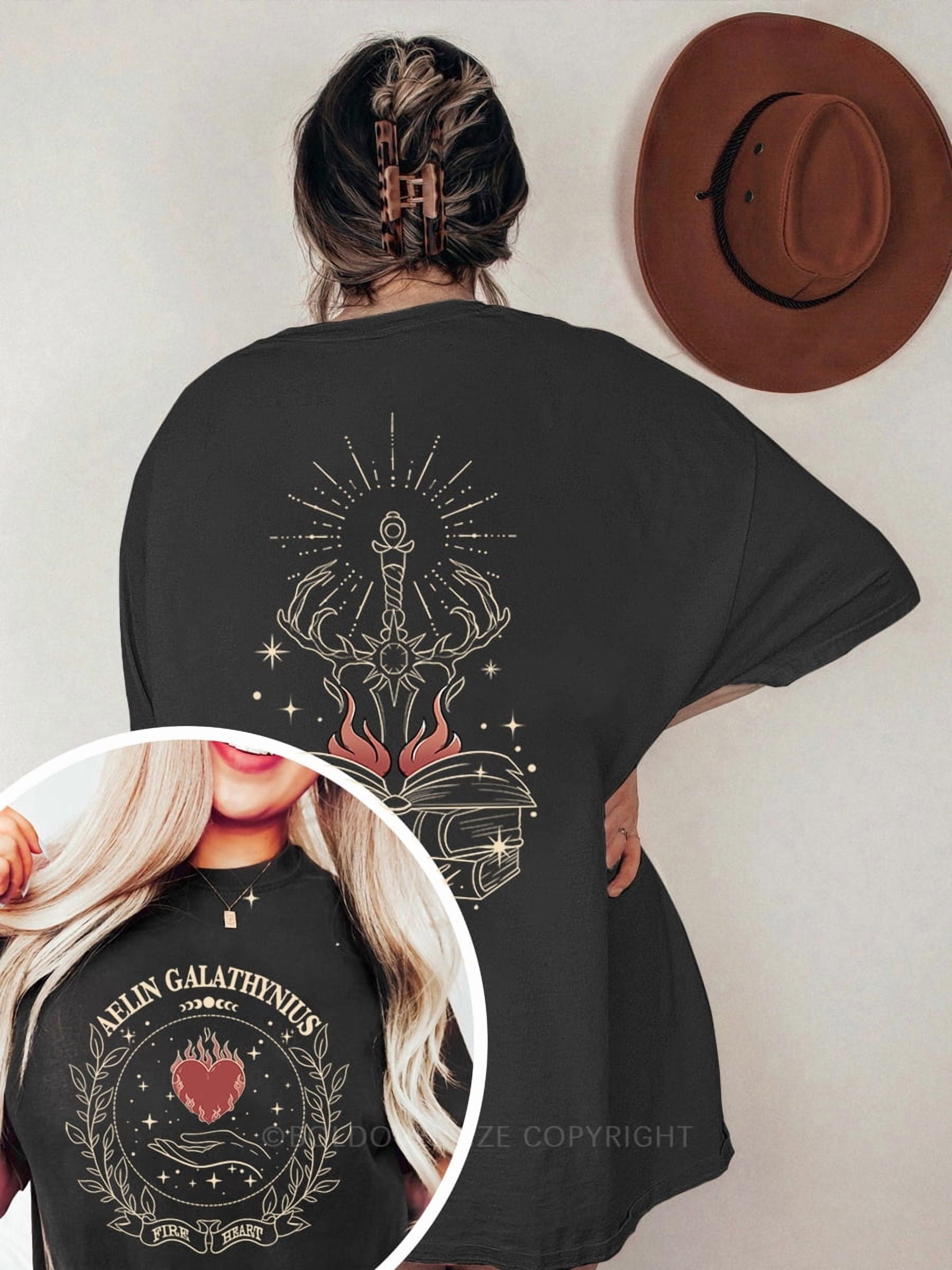 Aelin Galathynius Fire Heart Novel T-Shirt - Walmart.com